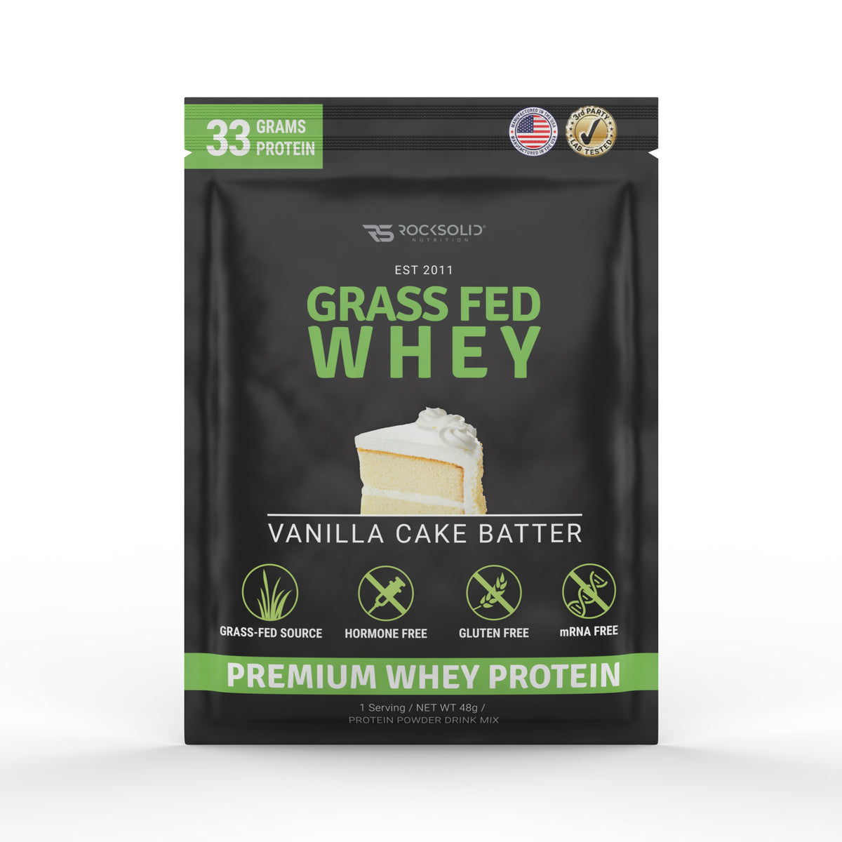 Grass-Fed Whey - Single Serving – Rock Solid® Nutrition
